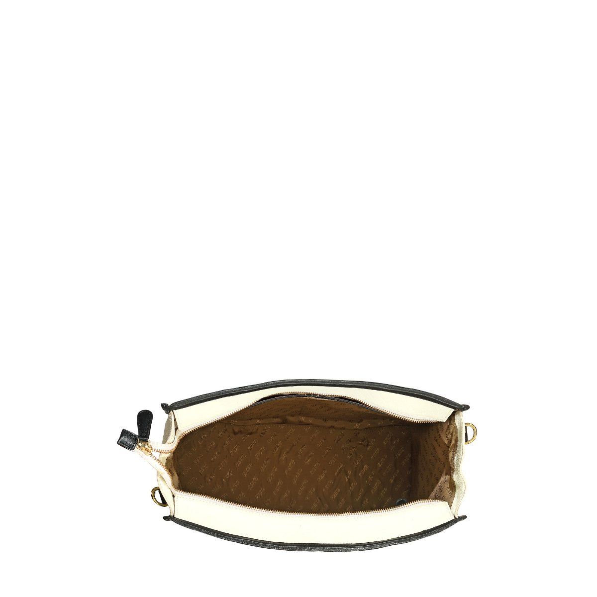 Buy Eske Vanilla Black Solid Leather Tote Bag for Women Online
