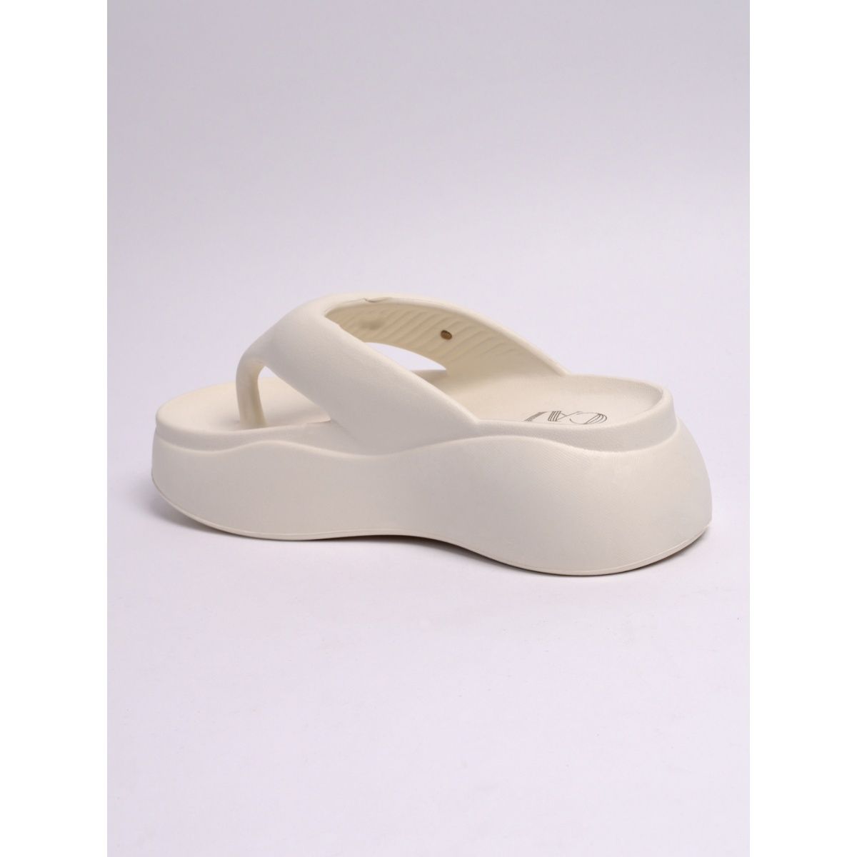 Buy THE CAI STORE Women Marshmallow White Thong Slides Online