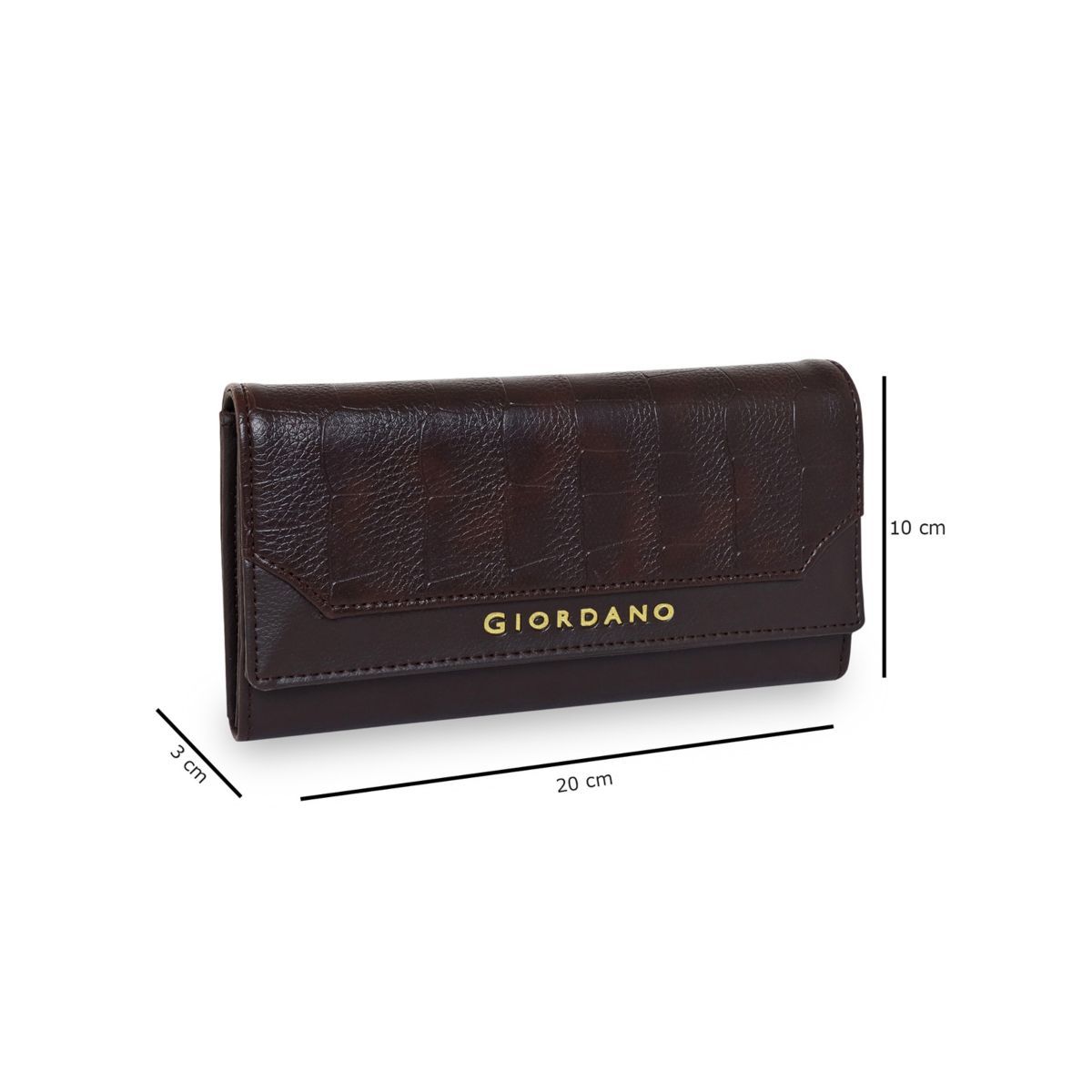 Buy Giordano Women's Brown PU Casual Wallet (L) Online