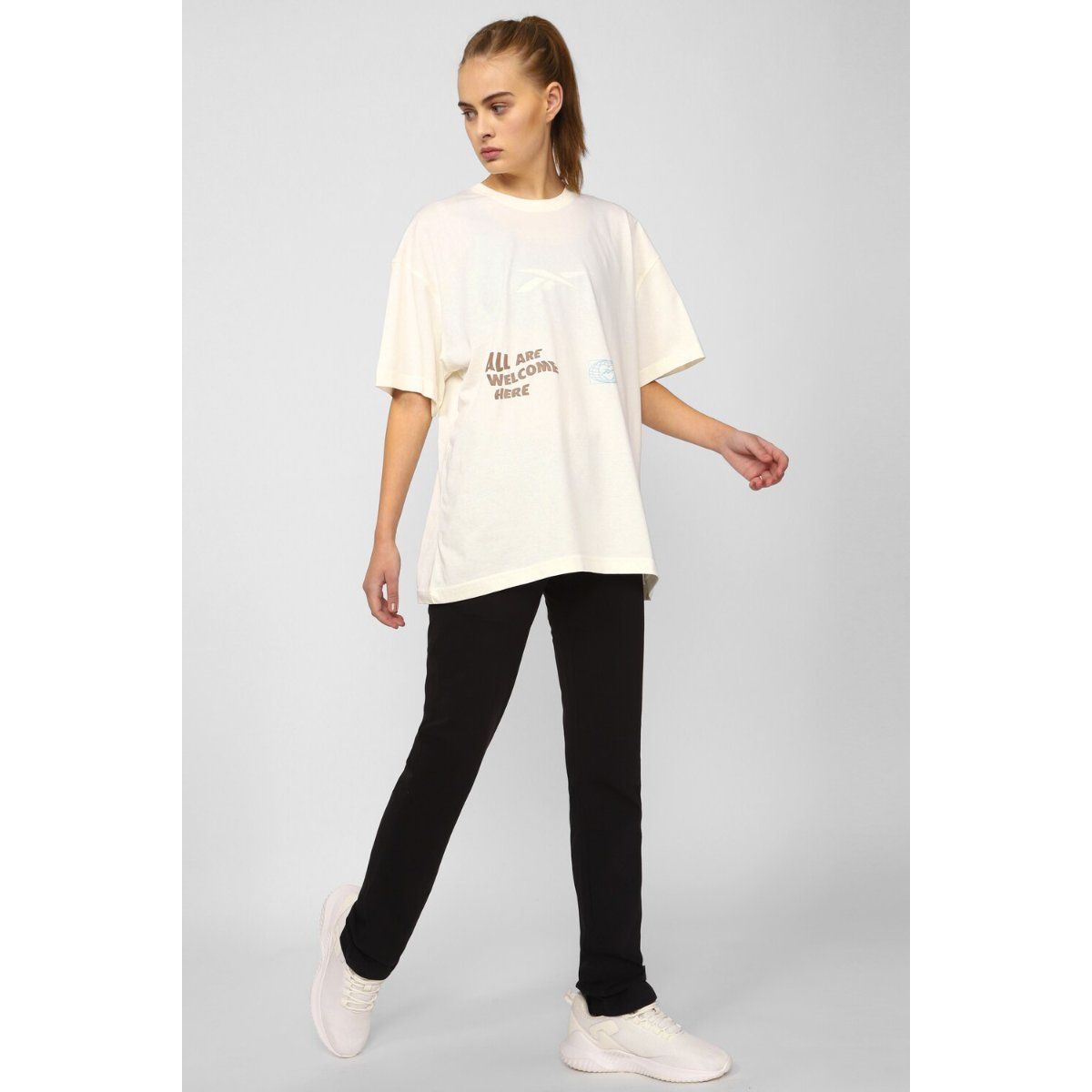 Buy Reebok Womens Cl Good Vibes Graph Chalk Online