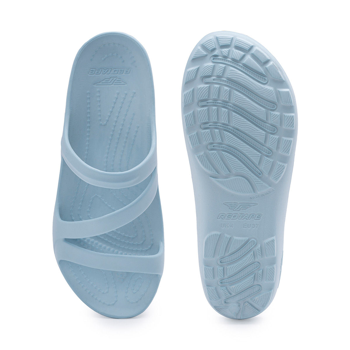 Red Tape Solid/plain Powder Blue Sliders: Buy Red Tape Solid/plain ...