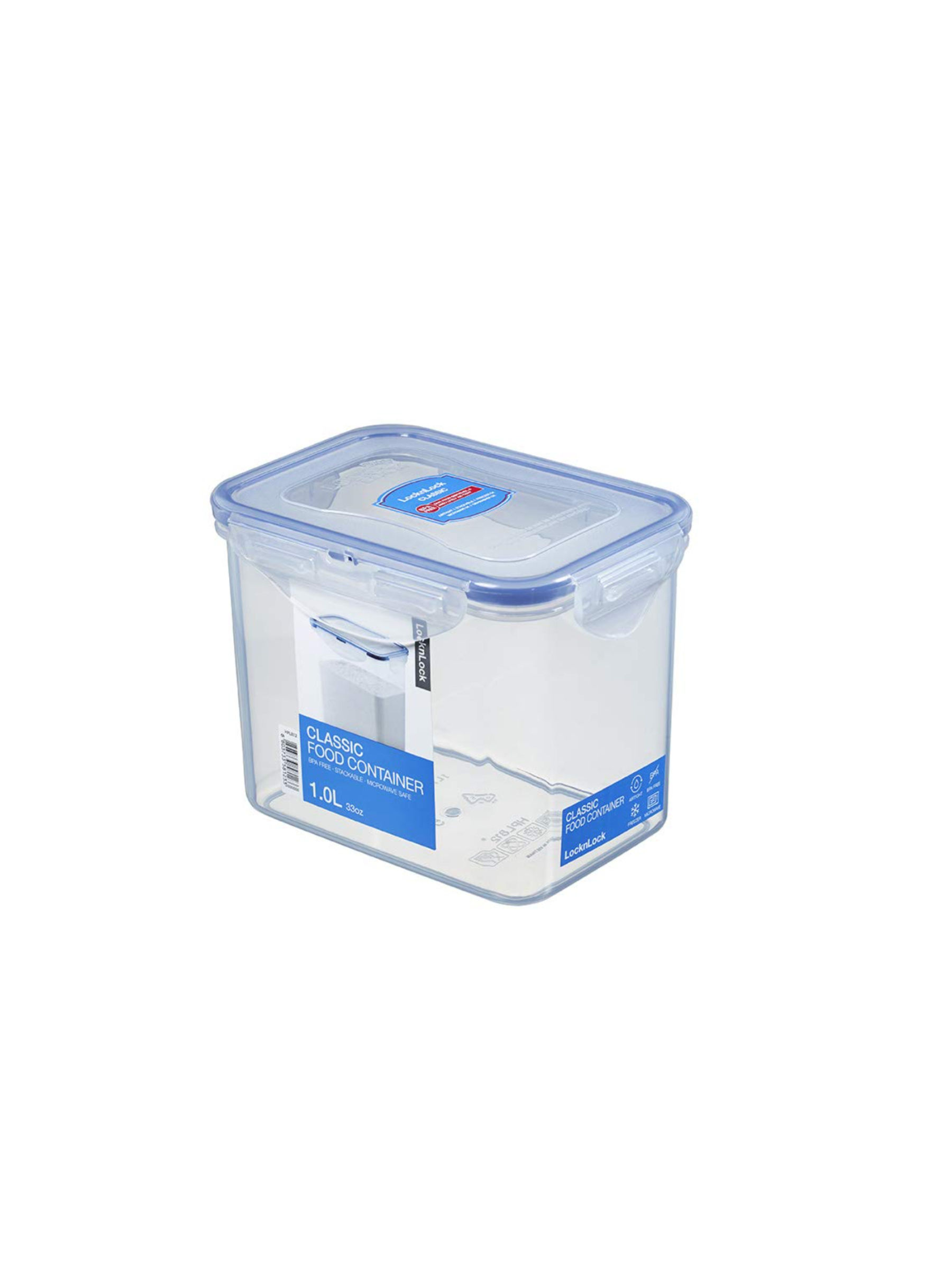 Lock & Lock Hpl812 Classics Tall Rectangular Food Container, 1 Litre ...