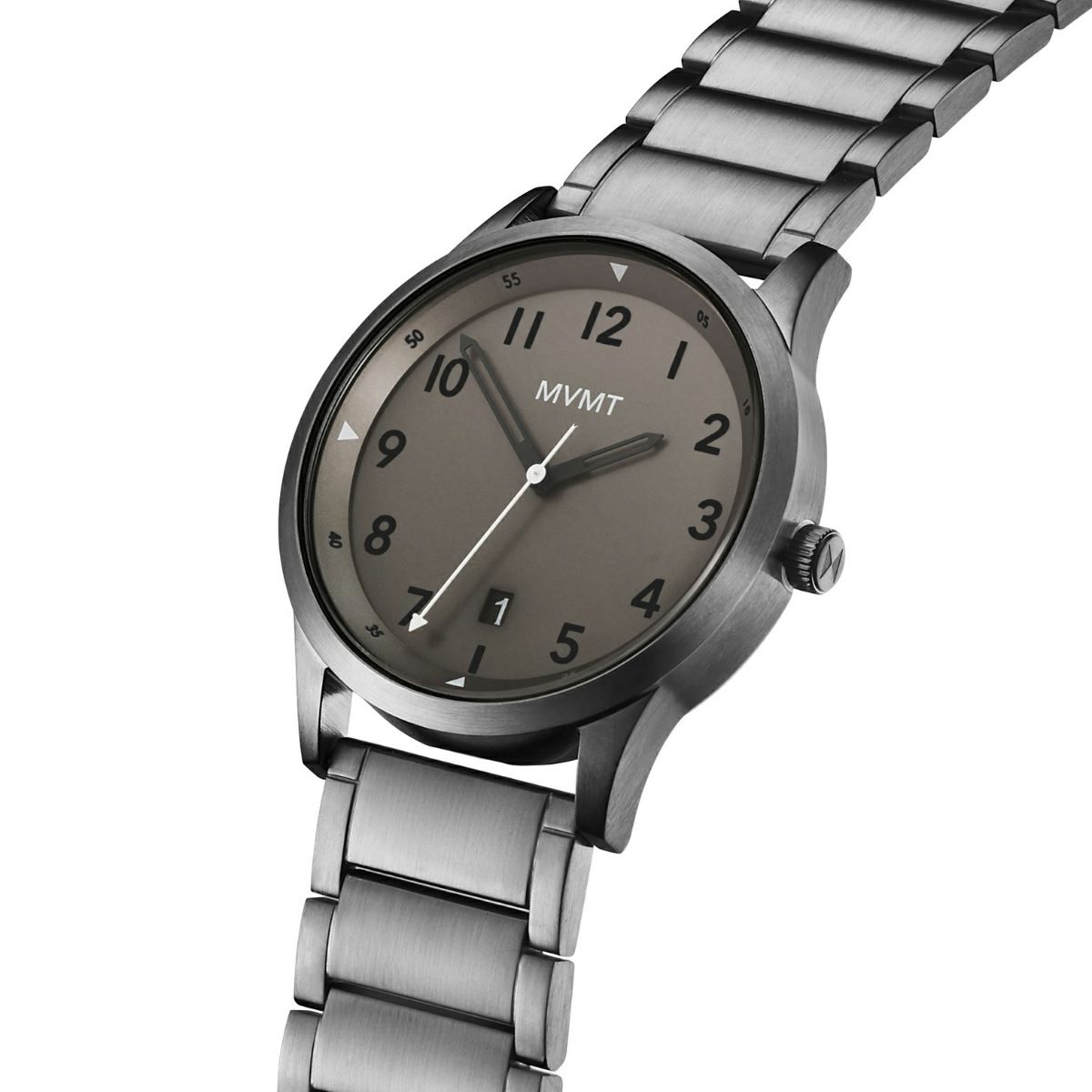 Buy MVMT Field Quartz Grey Round Dial Mens Watch - 28000019-D Online