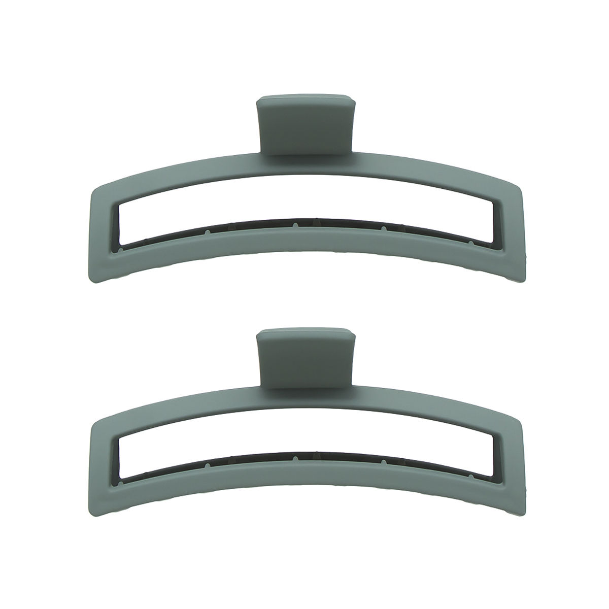 Pipa Bella by Nykaa Fashion Pack of 2 Large Green Hair Claw Clips: Buy ...