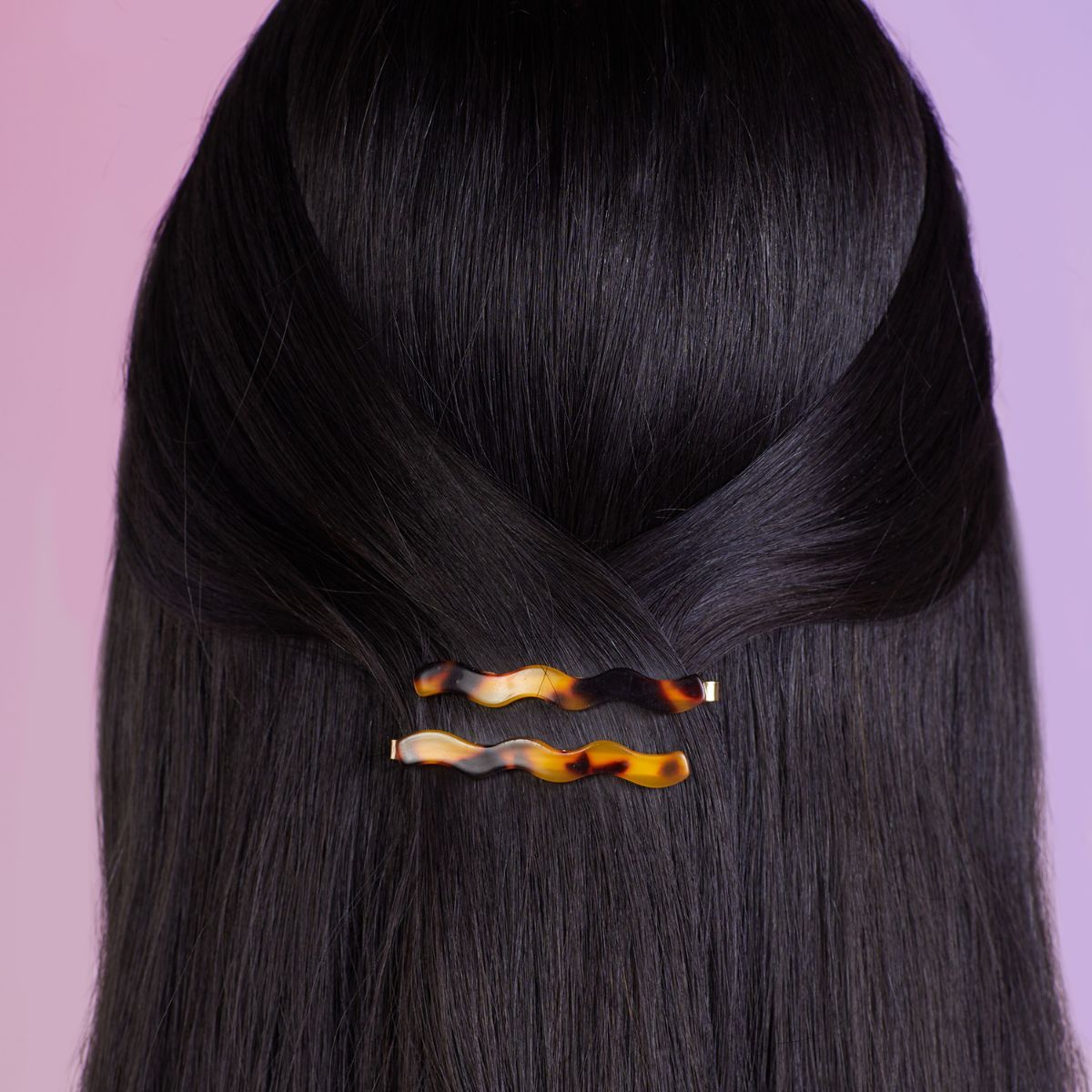 Buy Pipa Bella by Nykaa Fashion Pack of 2 Wavy Orange Hair Clips Online