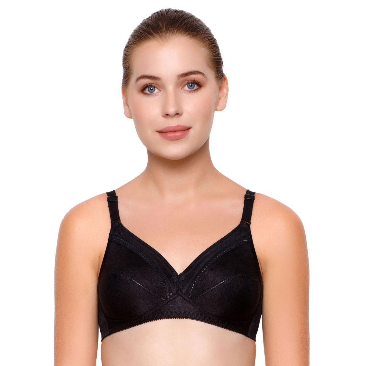 Buy Triumph Claudette 200 Stretch Non Padded Wireless Classic Bra Black Online