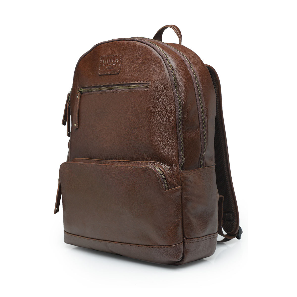 Buy Teakwood Unisex Brown Solid Medium Leather Backpack Online