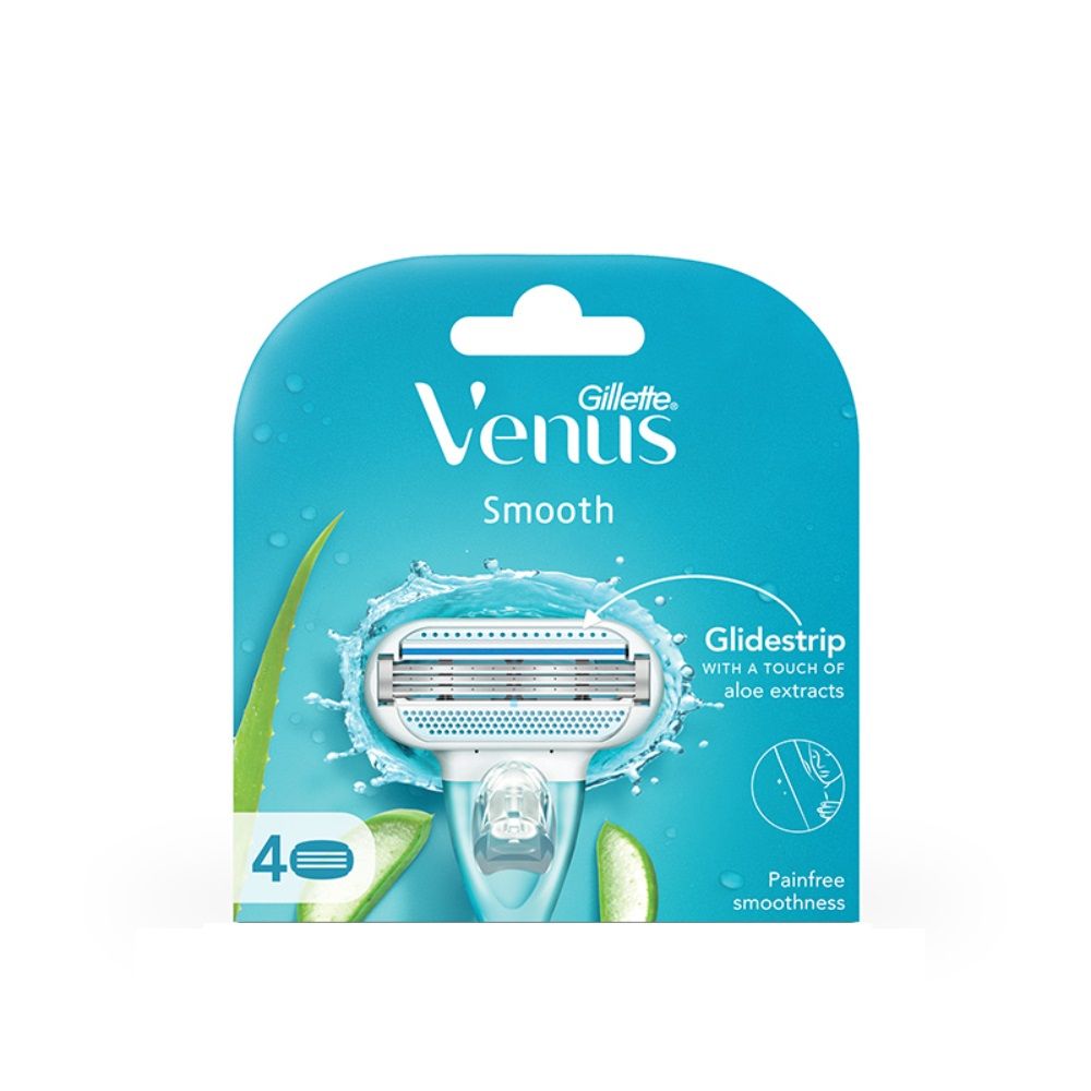 Gillette Venus Smooth Women Hair Removal Razor Blades Aloe Vera ...