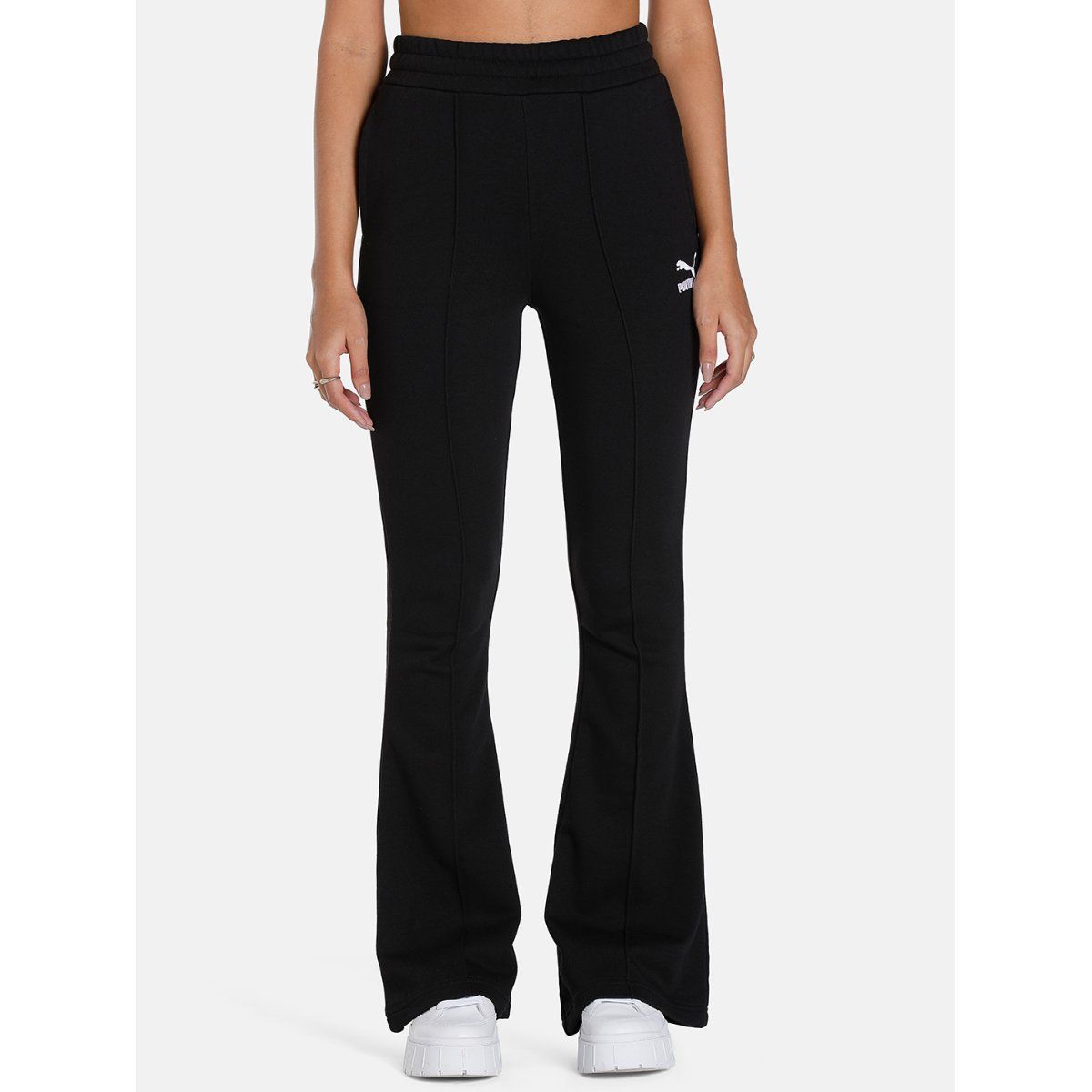Puma Classics Flared Womens Black Trackpant: Buy Puma Classics Flared ...