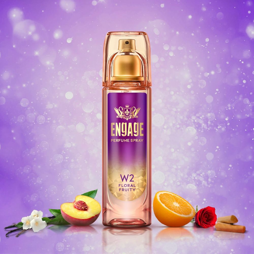 Buy Engage W2 Perfume Spray For Women, Floral & Fruity, Skin Friendly ...