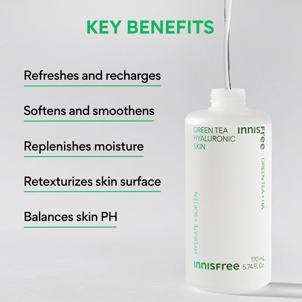 Buy Innisfree Green Tea Hyaluronic Acid Skin Toner For Hydrating ...
