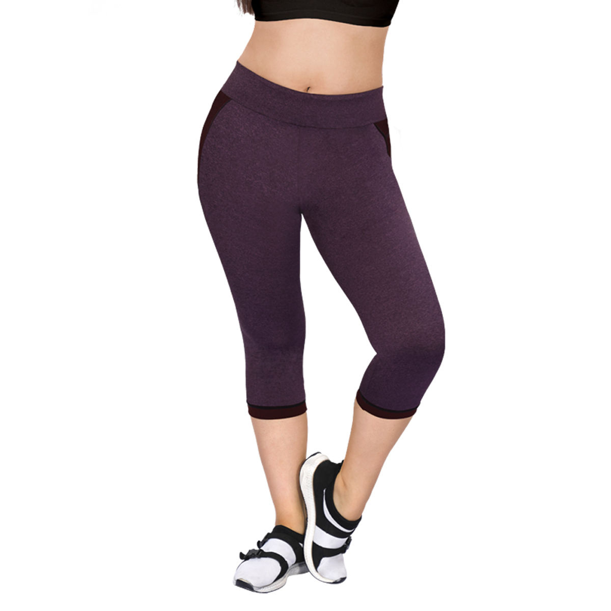 Dermawear CP-902 Calf Length Capri - Purple: Buy Dermawear CP-902 Calf ...