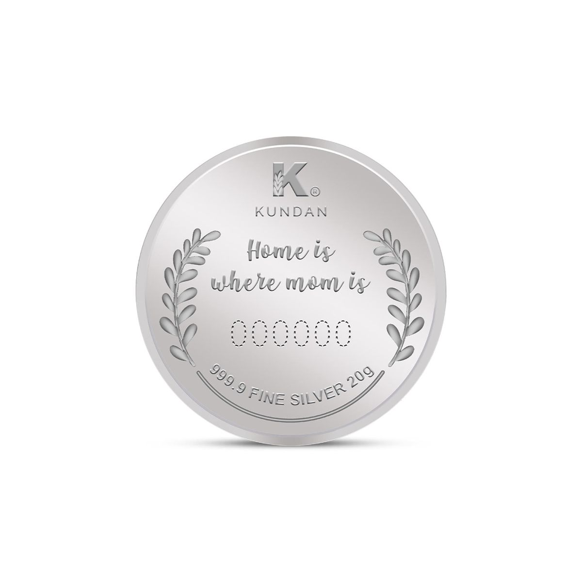 Buy Kundan 20G 999.9 Best Mom Ever Silver Coin Online