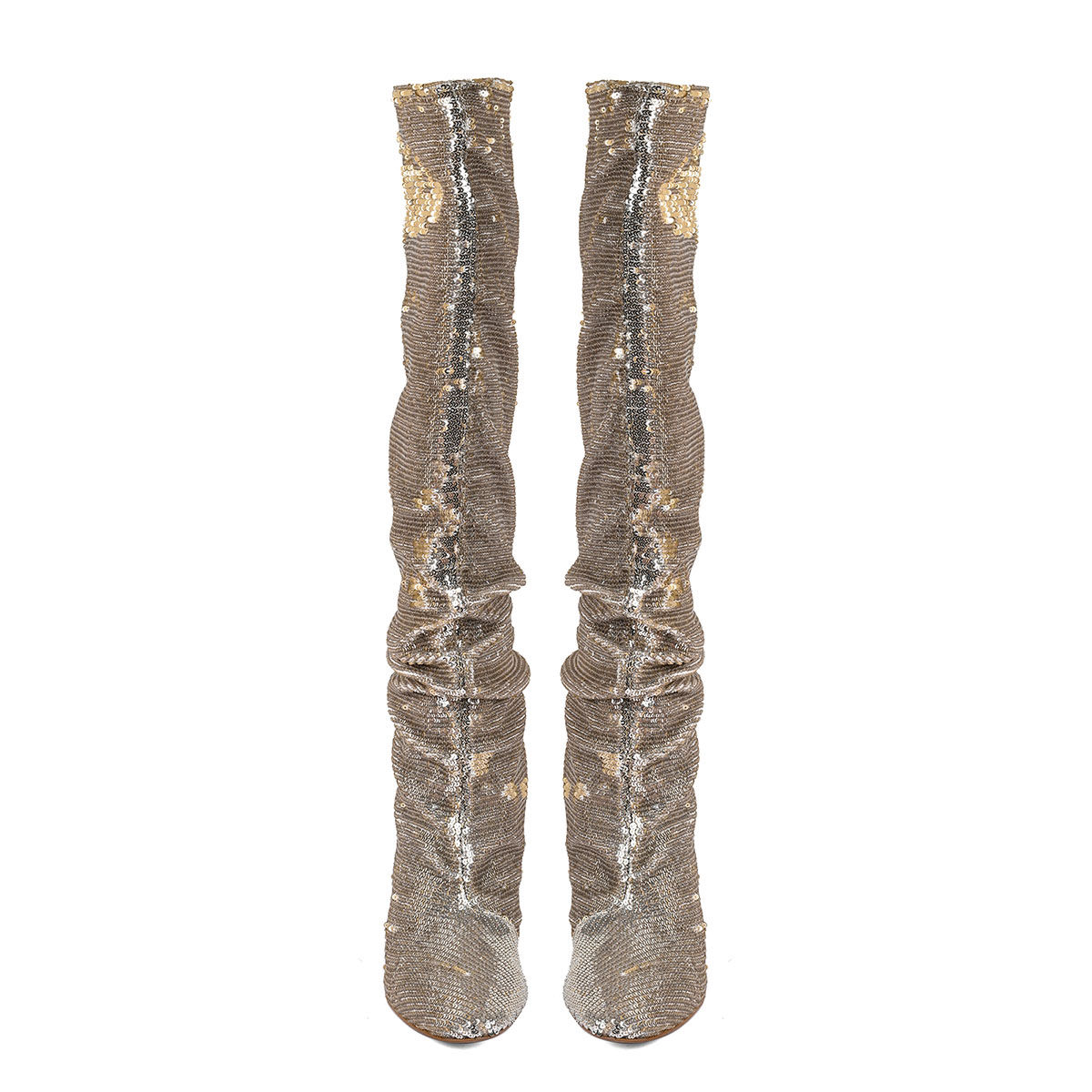 Vanilla Moon Gold & Silver Embellished Sequined Chelsea Boots: Buy ...