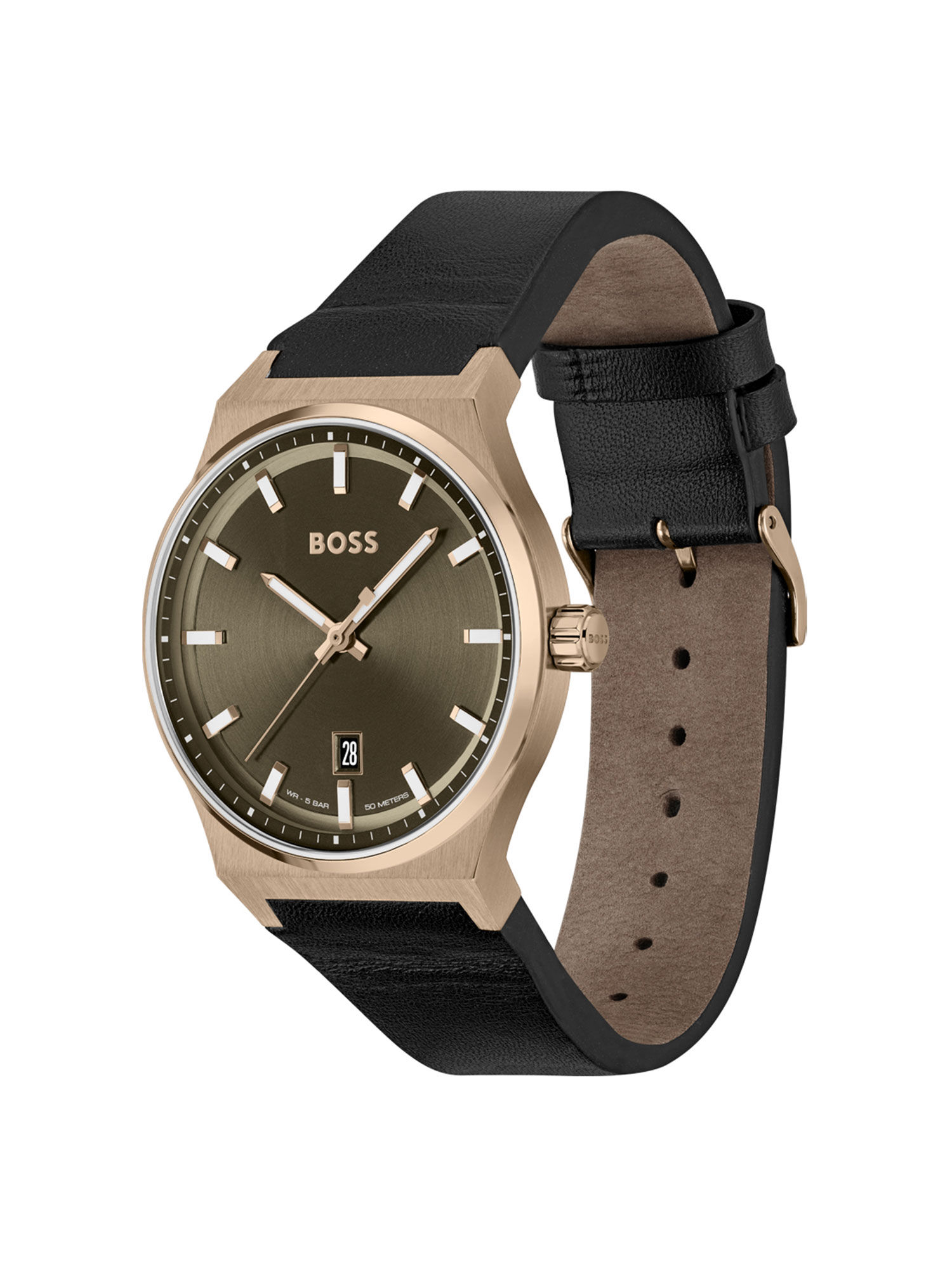 Buy Boss Candor Analog Brown Round Dial Men Watch - 1514080 Online
