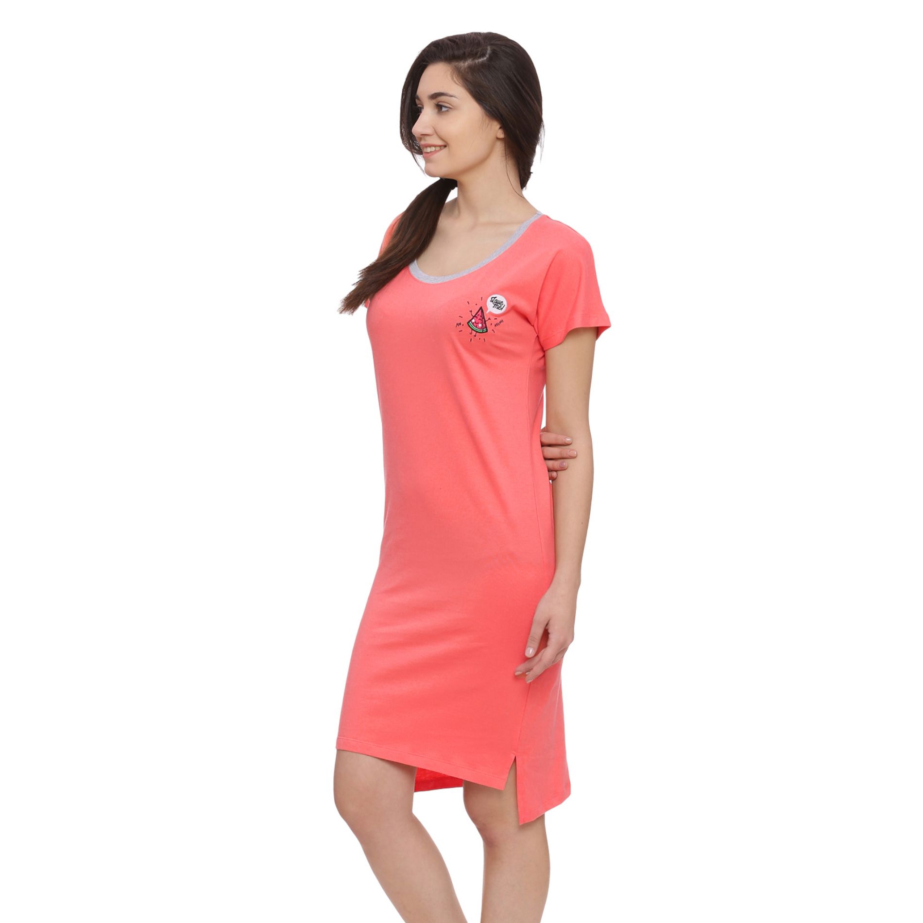 Buy Slumber Jill Peach Watermelon Sleepshirt - Orange Online