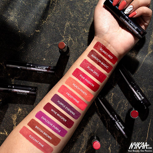 Lakme Absolute Matte Lipstick Shades Number | Lipstutorial.org