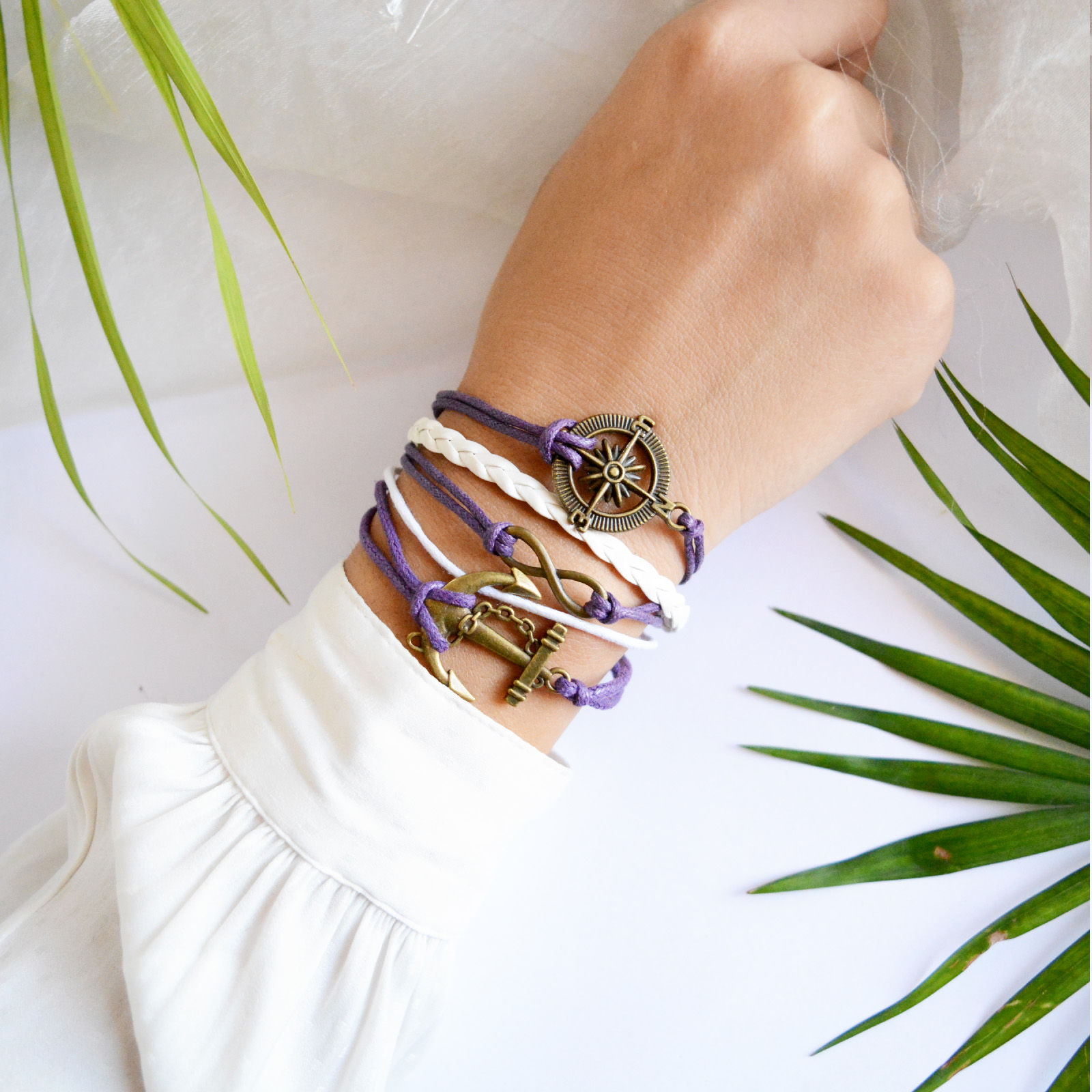 Buy Joker & Witch Nautical Purple Bracelet Online