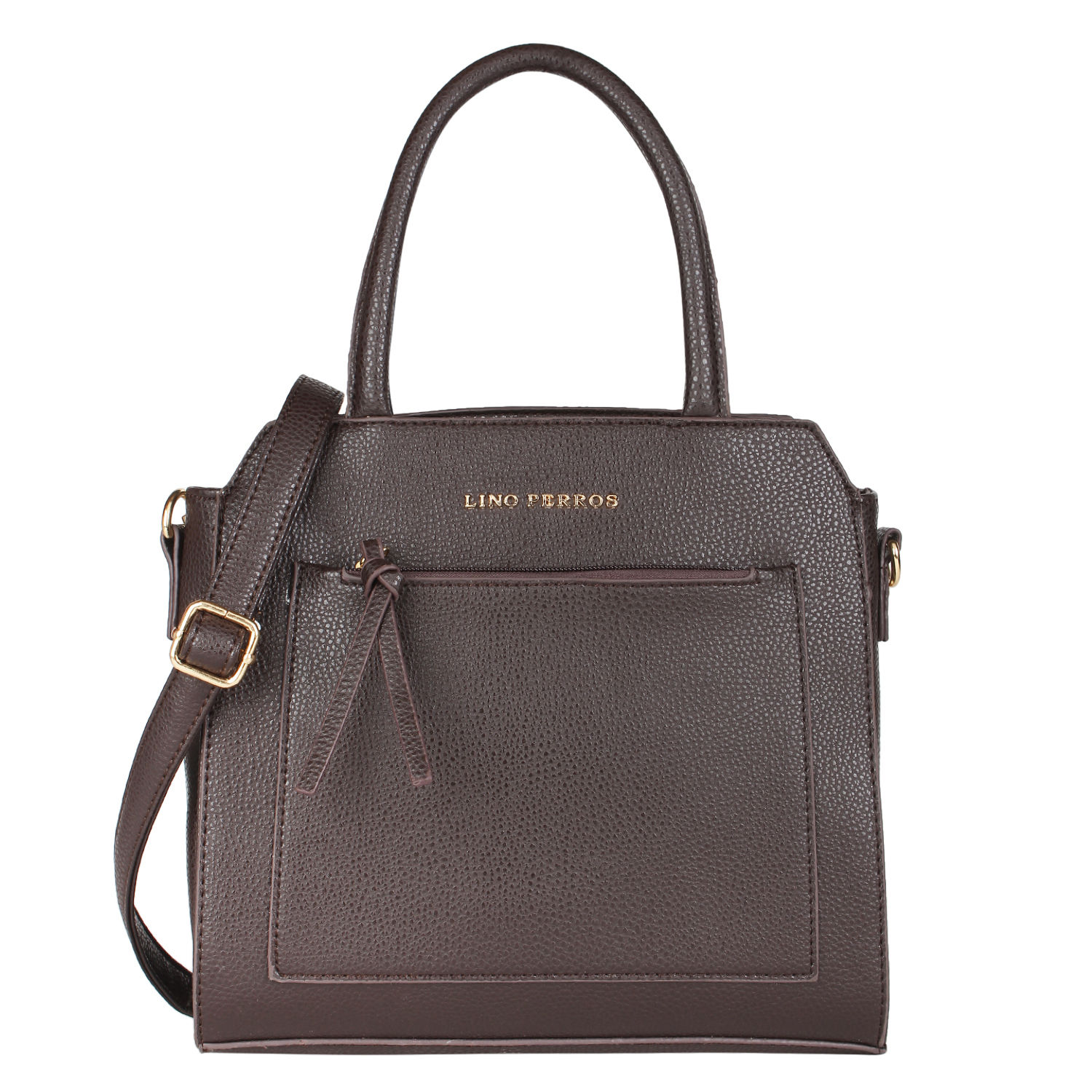 Buy Lino Perros Brown Faux Leather Handbag Online