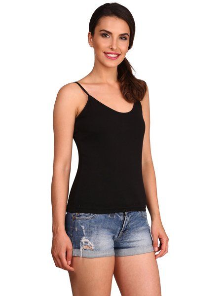 Jockey Black Spaghetti Top Style Number-1487: Buy Jockey Black ...