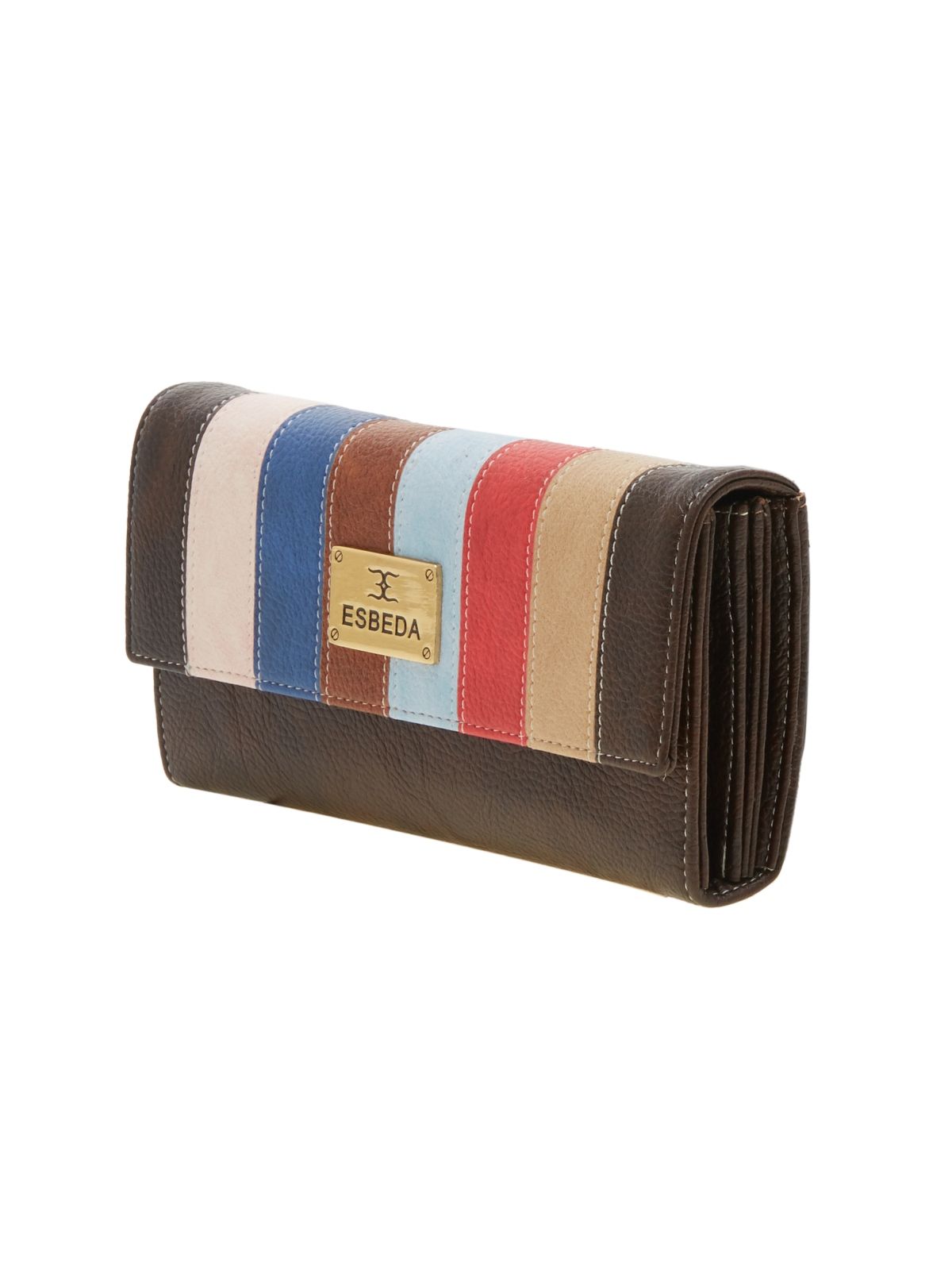 Buy Esbeda Women's Solid PU Synthetic Wallet - Dark Brown (UM280717 ...