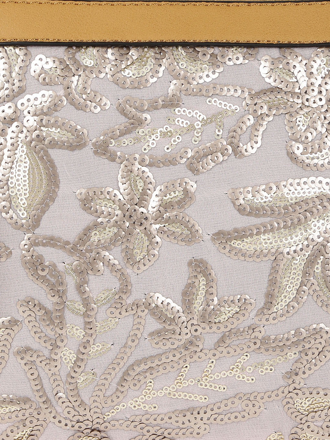 Buy Toniq Beige Sequin Sequel Bag Online