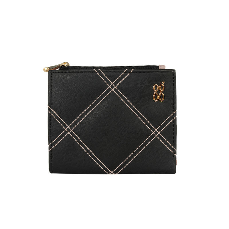 Buy Baggit Raffia Black Small Wallet Online