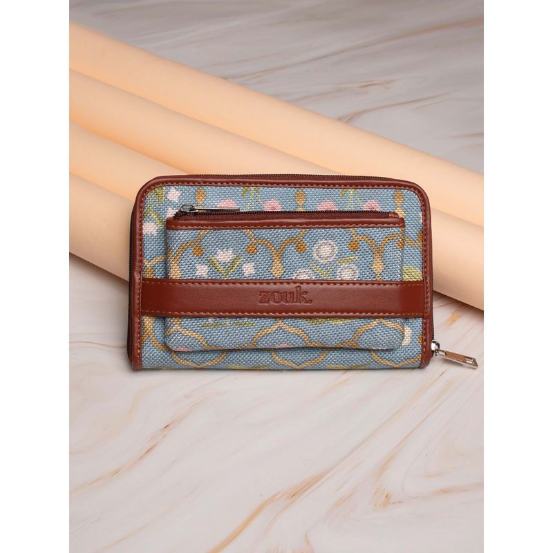 Buy Zouk Classic Zipper Wallet - Jaipur Fresco Online