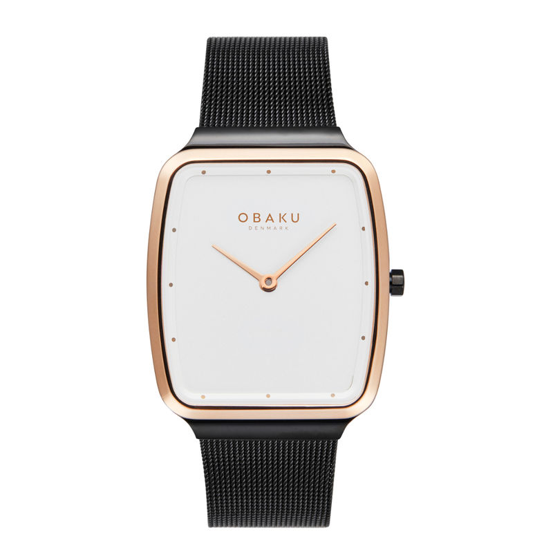 Buy Obaku Tern - Tuscany Quartz Silver Slim case 4.8 mm Rectangle Dial ...