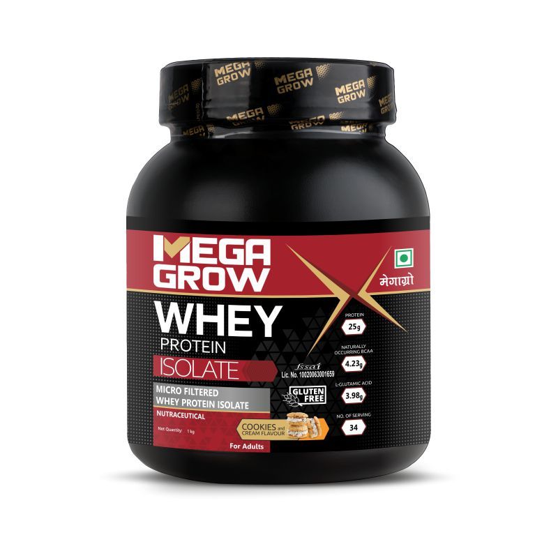 Buy Megagrow Isolate Whey Protein Powder - Cookies And Cream Online