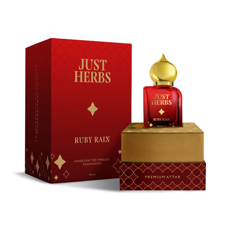 Buy Just Herbs Handcrafted Long Lasting Ruby Rain Premium Attar Online