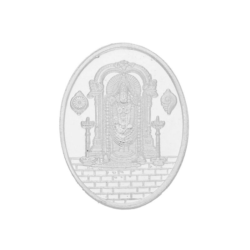 Buy Sri Jagdamba Pearls Balaji Silver Coin Online