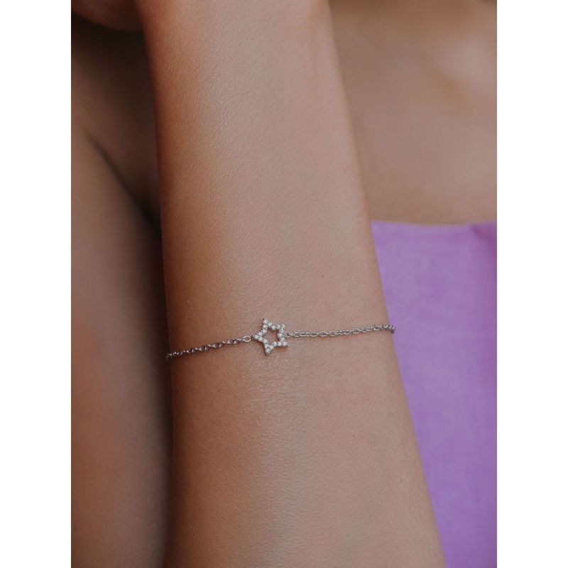 Shaya by CaratLane Rewrite The Stars Bracelet In 925 Silver: Buy Shaya ...