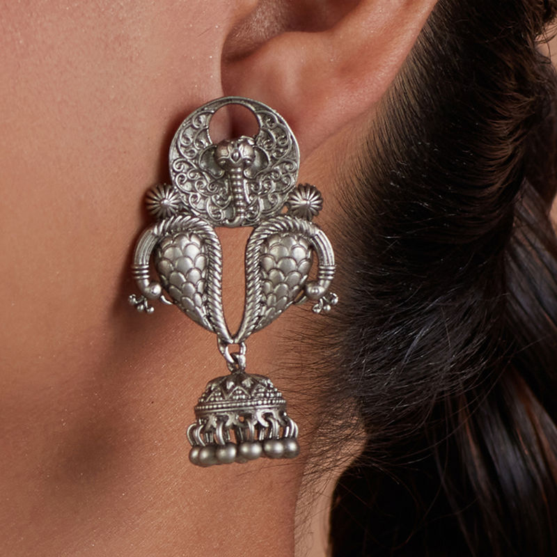 Buy Azai by Nykaa Fashion Traditional Oxidised Statement Earring Online
