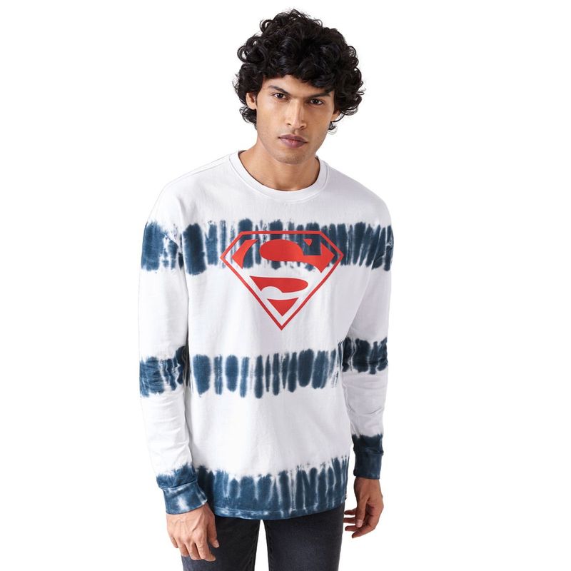Buy The Souled Store Official Superman Emblem Oversized Full Sleeve T ...