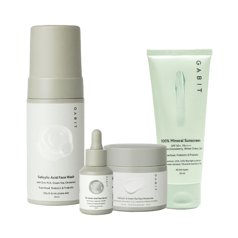 Buy Gabit Goodbye Acne Kit, Skincare Routine Combo For Oily & Acne ...