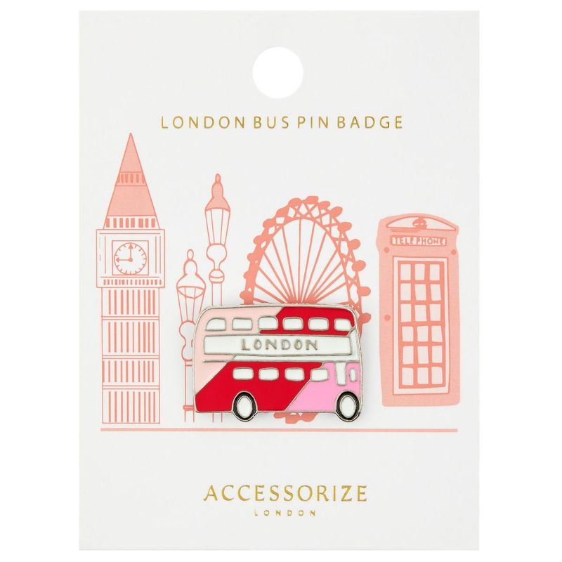 Buy Accessorize London City Bus Pin Badge Online
