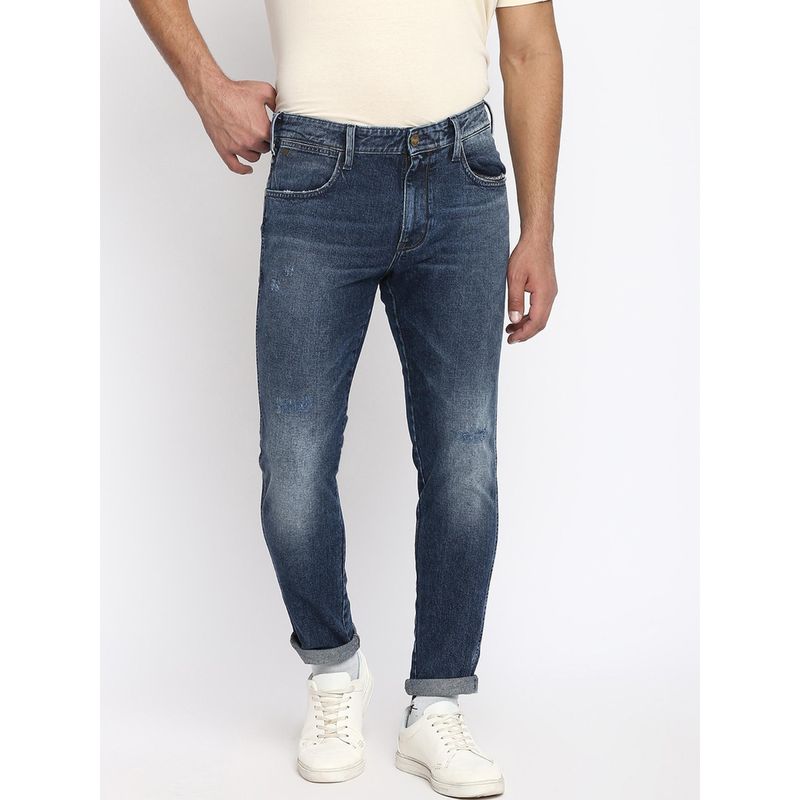 Buy Wrangler Men Bostin Grinder Indigo Slim Fit Jeans Online