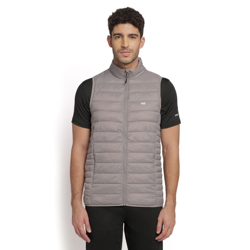 Buy Wildcraft Men Nylon Solid Plain Jacket-Grey Online