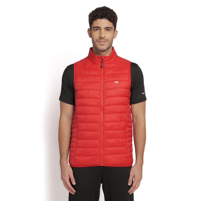 Buy Wildcraft Men Nylon Red Solid Plain Jacket Online