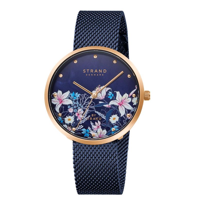 Buy Strand By Obaku Flower Power Mop Dial Quartz Watch For Women ...