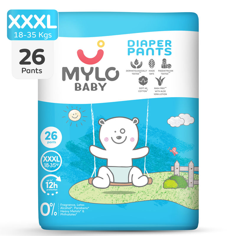 Buy Mylo Care Baby Diaper Pants (XXXL) Size 18-35 Kgs Online