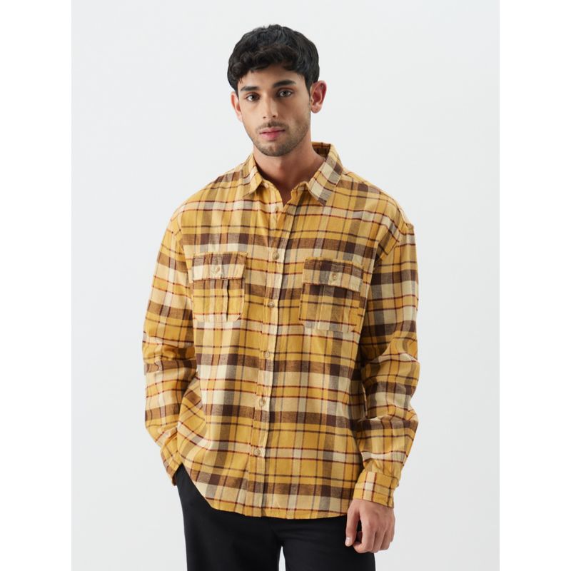 Buy The Souled Store Original Plaid- Oak Buff Men Utility Shirt Online