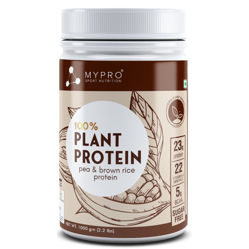 Buy MYPRO SPORT NUTRITION Pea & Brown Rice 100% Plant Protein Powder ...