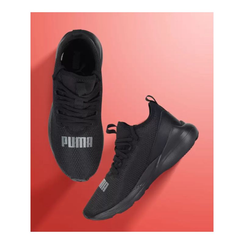 Buy Puma Men Cell Vive Bright Black Castlerock Running Shoes Online