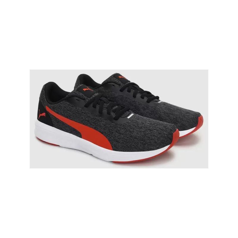 Buy Puma Men Adult Solar Runner Black Cherry Tomato Running Shoes Online