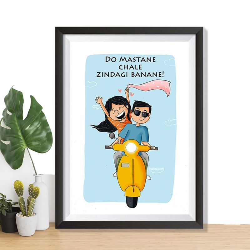 Buy Happywagon Do Mastane Wall Art A5 Framed Online