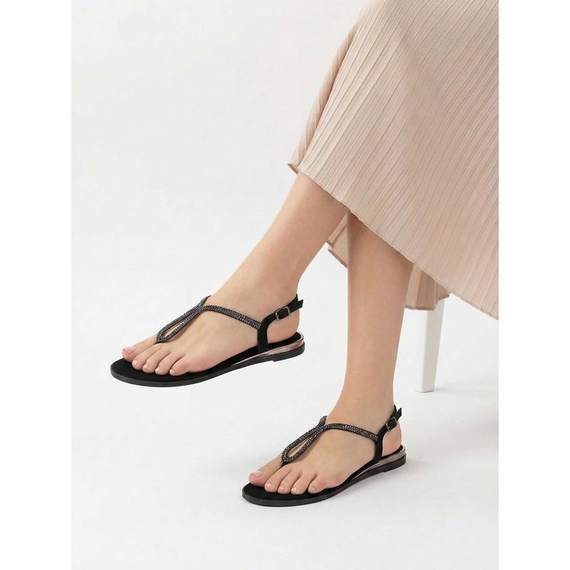 Buy Lemon & Pepper Women Grey Slip On T-Straps Online