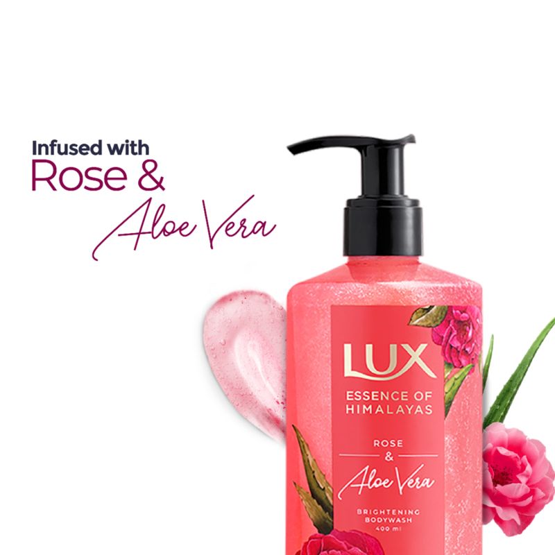 Buy Lux Essence Of Himalayas Rose & Aloe Vera Brightening Body Wash Online