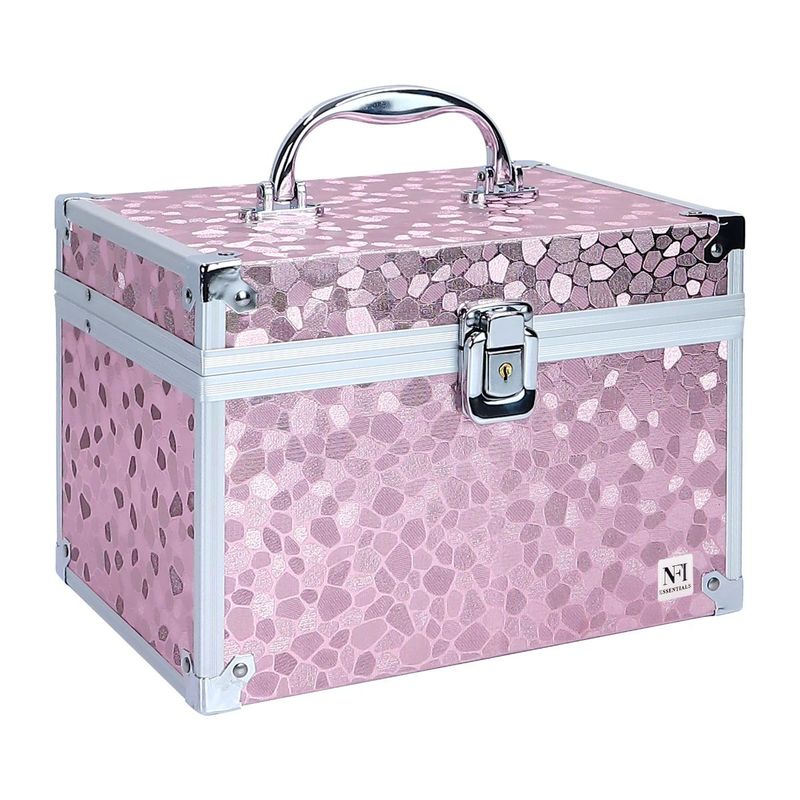 Buy NFI Essentials Pink Makeup Bag Cosmetic Box Bridal Makeup Organizer ...